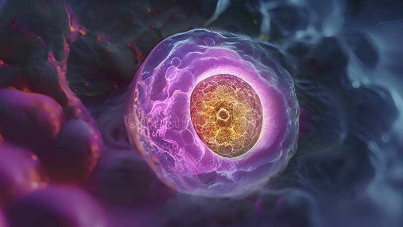 A Micrograph of the Female Pronucleus the Nucleus of the Ovum that ...