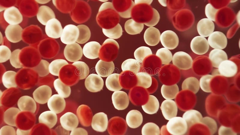 A Micrograph Showing the Size Comparison between Red and White Cells ...
