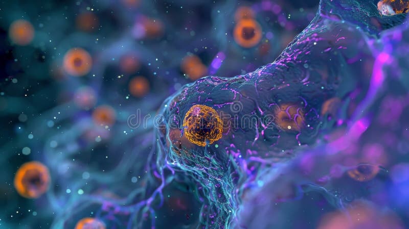 A Micrograph of a Single Cell Surrounded by Multiple Neighboring Cells ... A Micrograph of a Single Cell Surrounded by Multiple Neighboring Cells ...