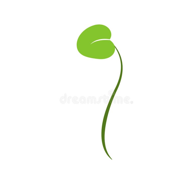 Microgreen Logo Vector Design Template Stock Vector - Illustration of ...