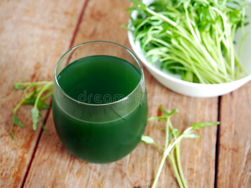 Micro Greens Vegetable Detox Juice Stock Image - Image of ingredient ...