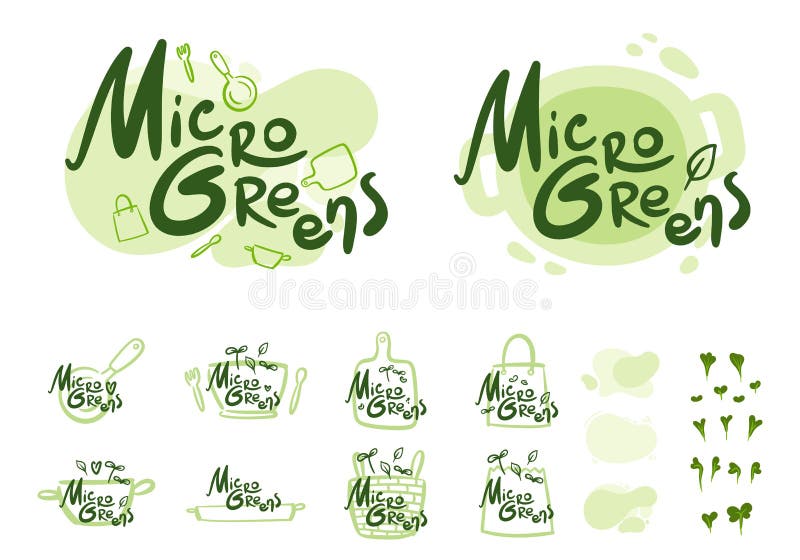 Microgreens Label Stock Illustrations – 144 Microgreens Label Stock ...
