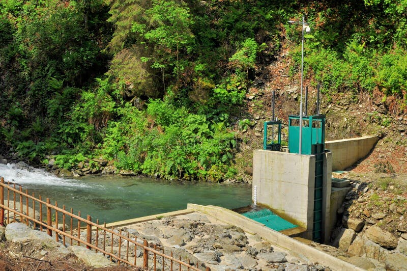 Microhydroelectric dam stock image. Image of electricity - 41886917