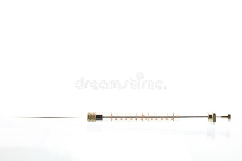 Microliter Syringe with Needle Stock Photo - Image of equipment ...