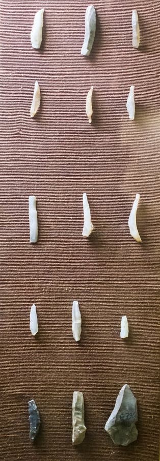 Microliths Ancient Tools Blades India Stock Image - Image of crystals ...