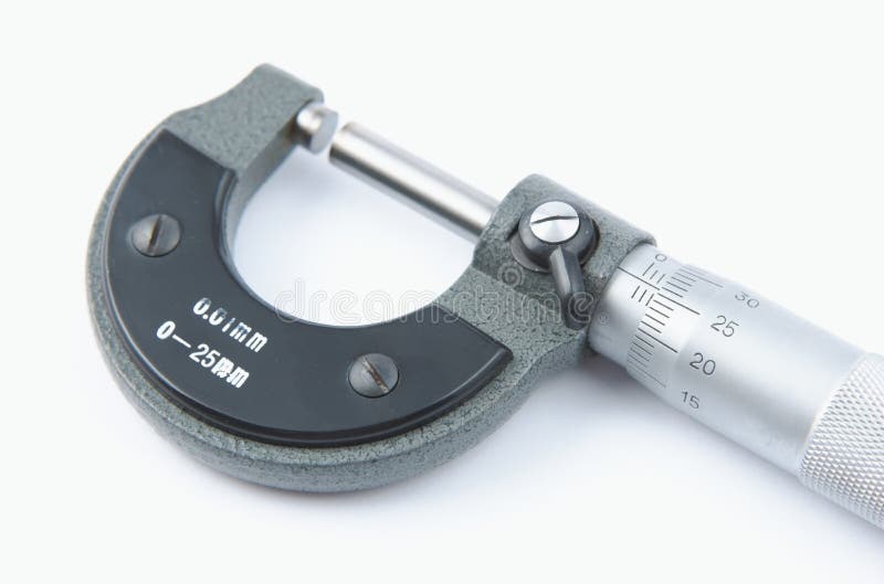 Micrometer Detail stock image. Image of engineering, precision - 12790665