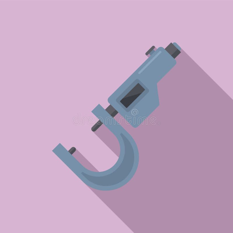 Micrometer Dimensions Icon Flat Vector. Precision Vernier Stock Vector ...