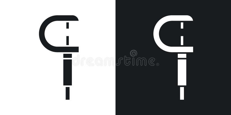 Micrometer Icon Set. Engineering Industry Diameter Measurement Tool ...