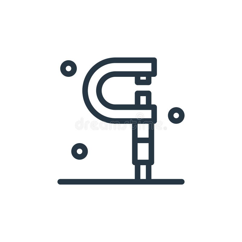 Engineering Micrometer Icons Set Simple Vector. Industrial Gauge Stock ...
