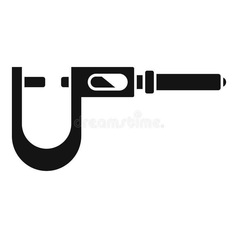 Micrometer Instrument Icon Simple Vector. Precision Vernier Stock ...