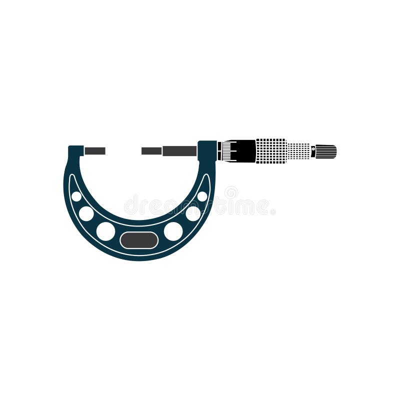 Micrometer Measuring Instrument Icon Stock Vector - Illustration of ...