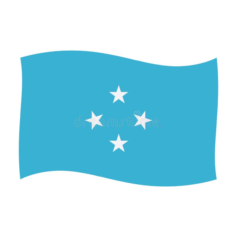 Micronesia flag icon stock vector. Illustration of nation - 340910526