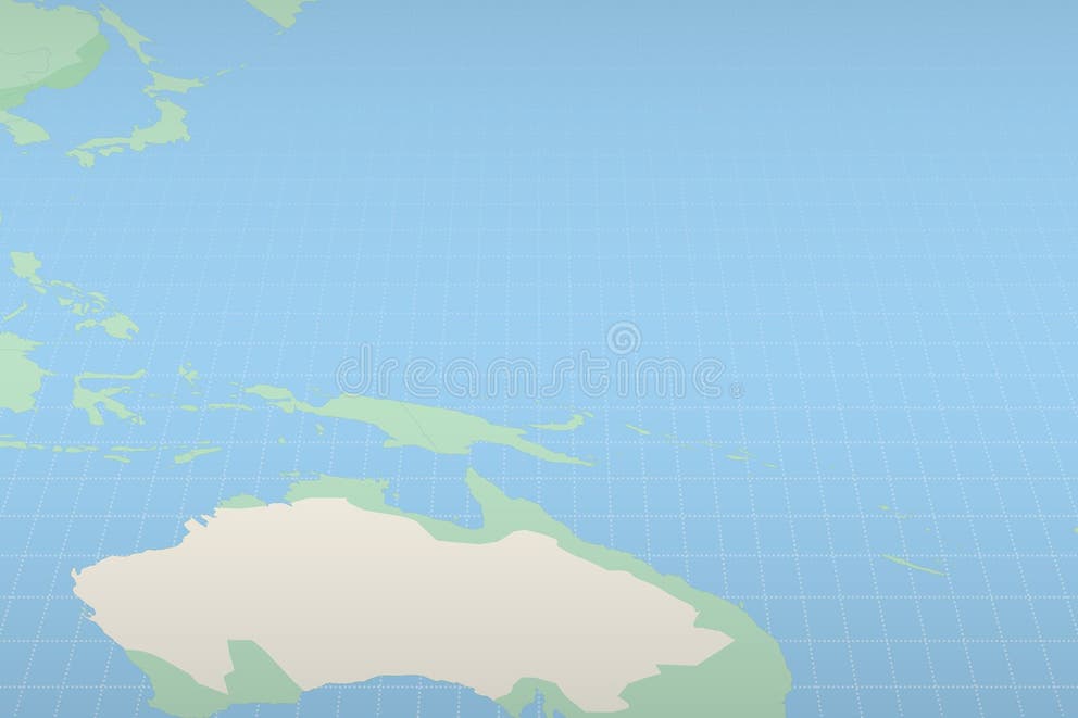 Micronesia Highlighted on a Detailed Map, Geographic Location of ...