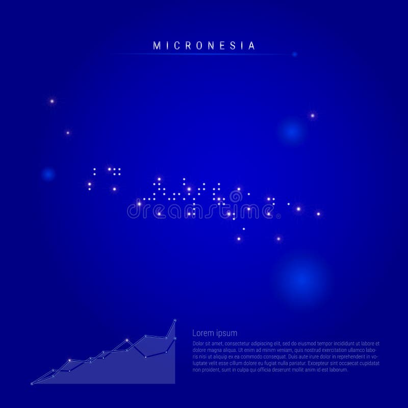 Micronesia Vector Map Isolated on White Background. High-Detailed Black ...