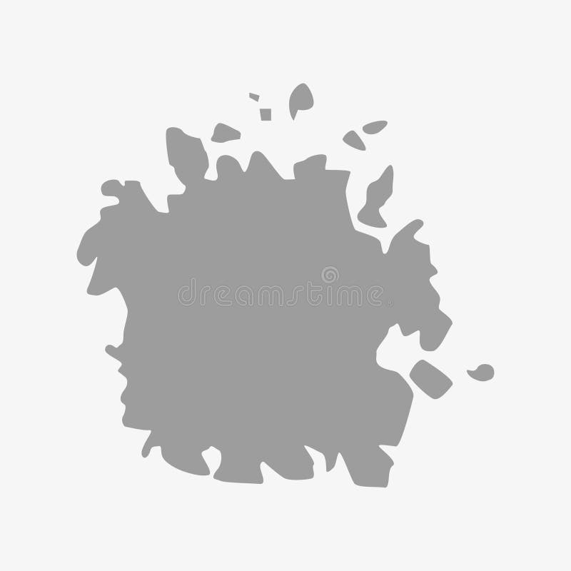 Micronesia Map in Gray on a White Background Stock Vector ...