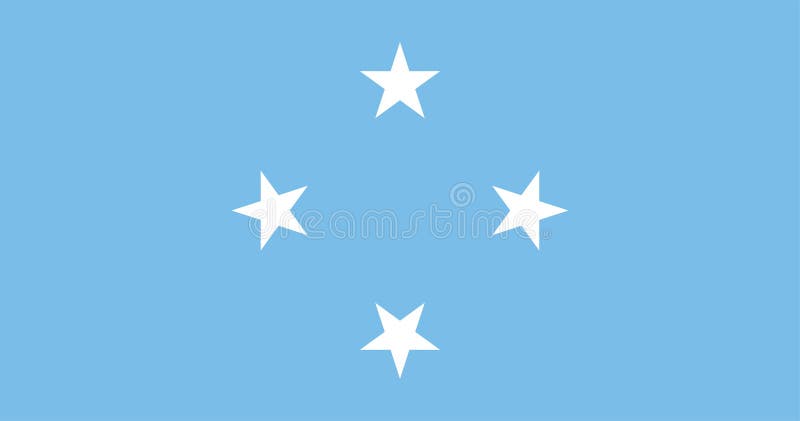 Micronesia officially flag stock vector. Illustration of flag - 164048774