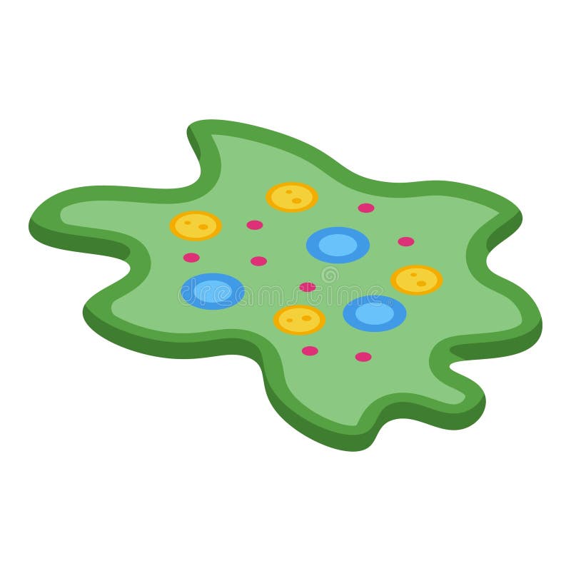 Microorganism With A Nucleus And Cytoplasm Is Spreading Stock Vector Illustration Of Design