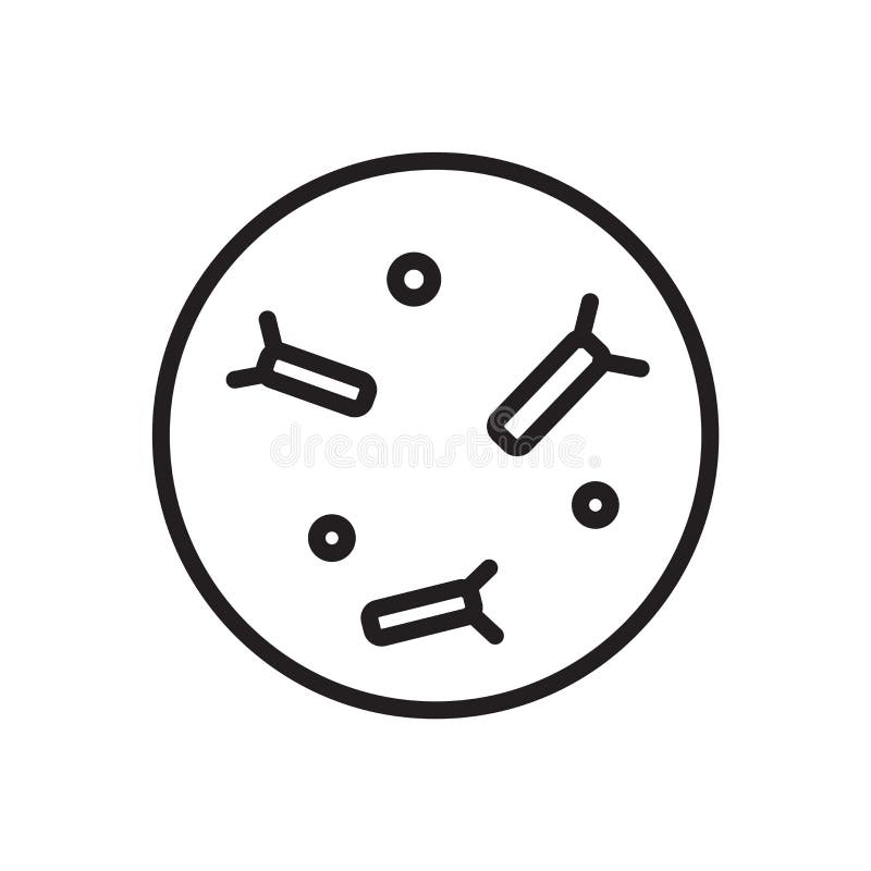 Microorganism Icon Vector Isolated on White Background, Microorganism ...
