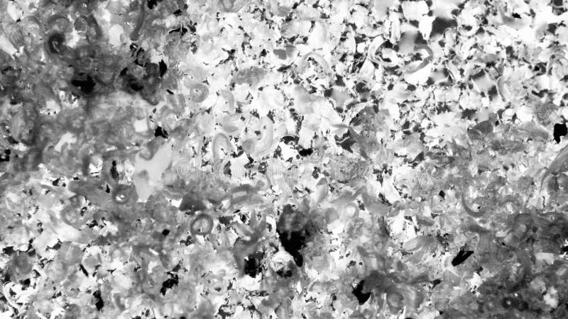 Shooting of Small and Micro Plastic Pieces in Water Environment Stock ...