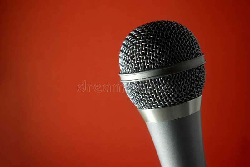 Open Mic stock photo. Image of microphone, spotlight - 18633464