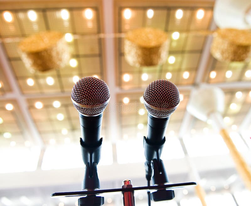 Microphone stock image. Image of meeting, emcee, media - 22315103