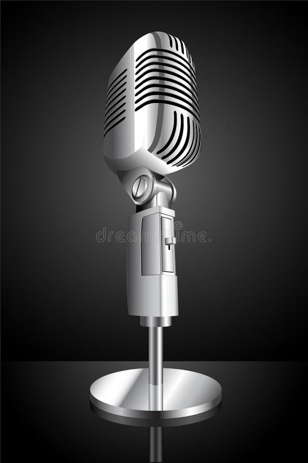Abstract Mic stock vector. Illustration of recording, backgrounds - 4674865