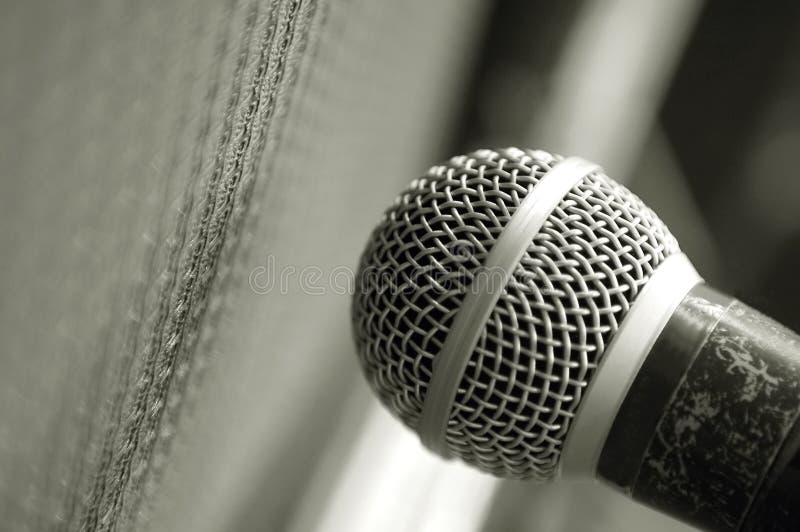 Abstract microphone stock photo. Image of decibel, loud - 1172724