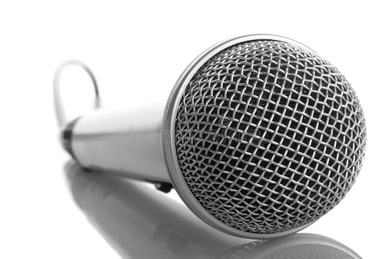 Microphone stock photo. Image of macro, silver, sound - 7733164