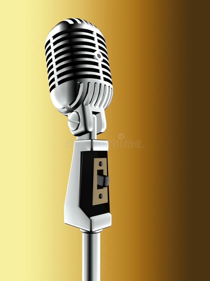 Microphone in flames stock illustration. Illustration of burn - 7507518