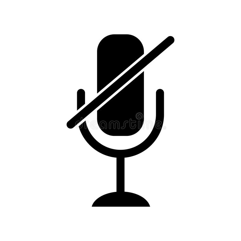 Muted Mic Icon Stock Illustrations – 555 Muted Mic Icon Stock ...