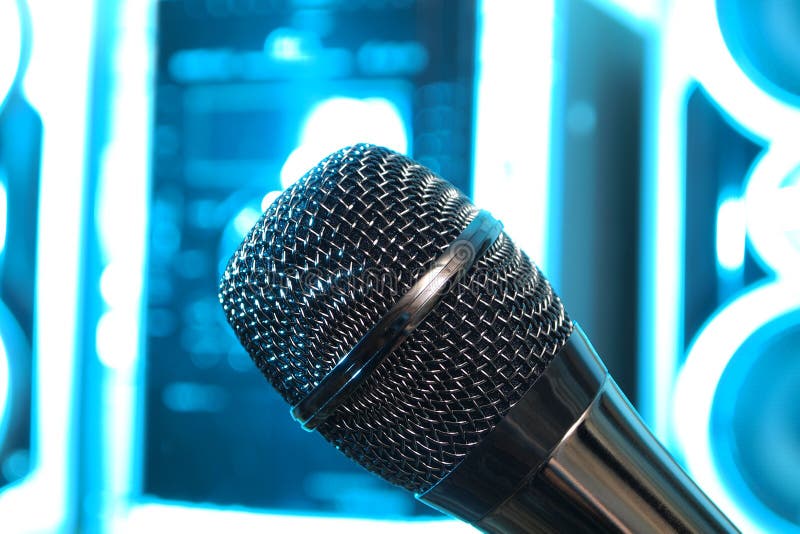Microphone stock photo. Image of audio, shiny, close - 46012368