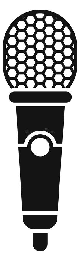 Microphone Black Icon. Singer Tool Stock Vector - Illustration of black ...