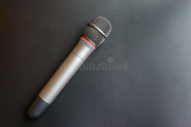 Microphone on the Table in Conference Hall or Seminar Stock Photo ...