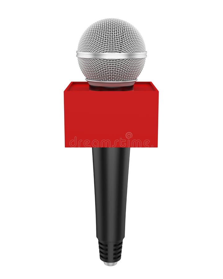 News Microphone Blank Box Stock Illustrations – 70 News Microphone ...