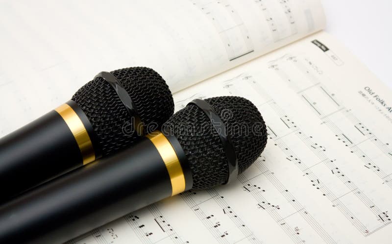Microphone And Book Of Notes Picture. Image: 7960557