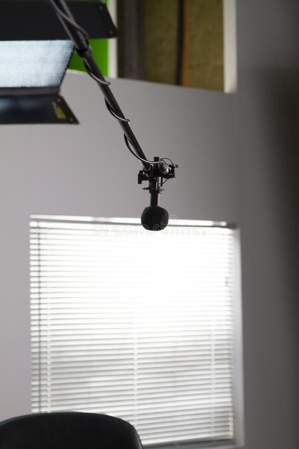 Microphone Boom on a Sitcom Studio Set Stock Photo - Image of sound ...