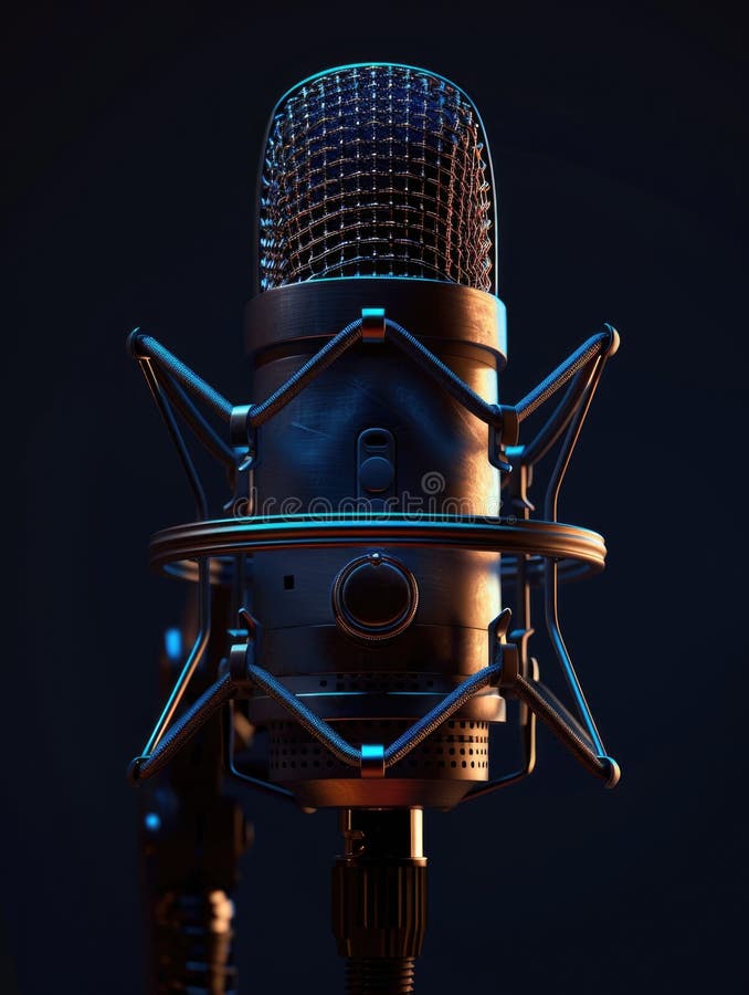 Microphone in Booth stock image. Image of quality, broadcasting - 362736583
