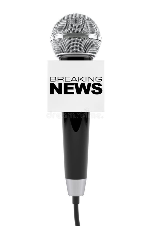 Breaking News Microphone Stock Illustrations – 4,847 Breaking News ...