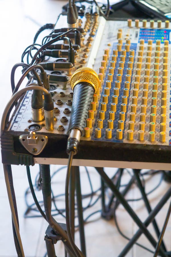 Microphone and buttons stock image. Image of concert - 60754057