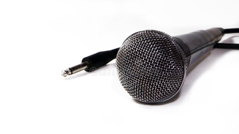 Microphone and cable stock image. Image of live, audio - 24409883