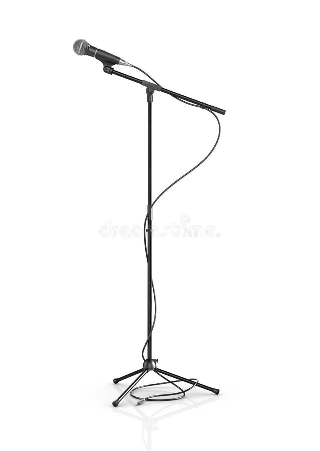 Microphone and stand stock image. Image of background - 60188335