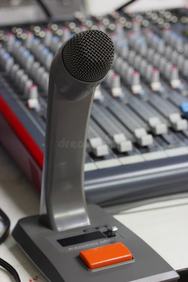 Microphone close stock image. Image of sound, conference - 55816691
