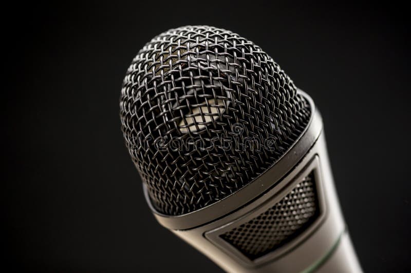 Microphone close up stock image. Image of communication - 107333223