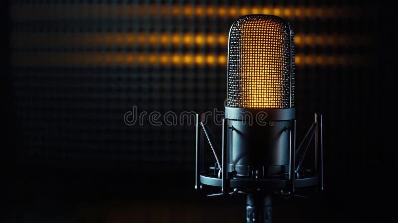 Microphone close-up stock image. Image of audiovisual - 377185577