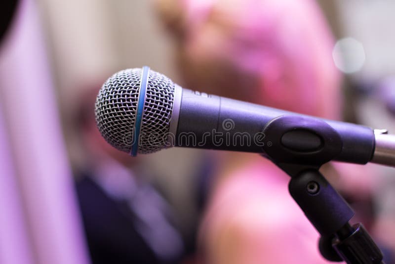 Microphone stock photo. Image of audience, concert, modern - 99180520