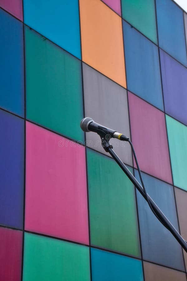 Microphone and technology stock photo. Image of isolated - 234551038