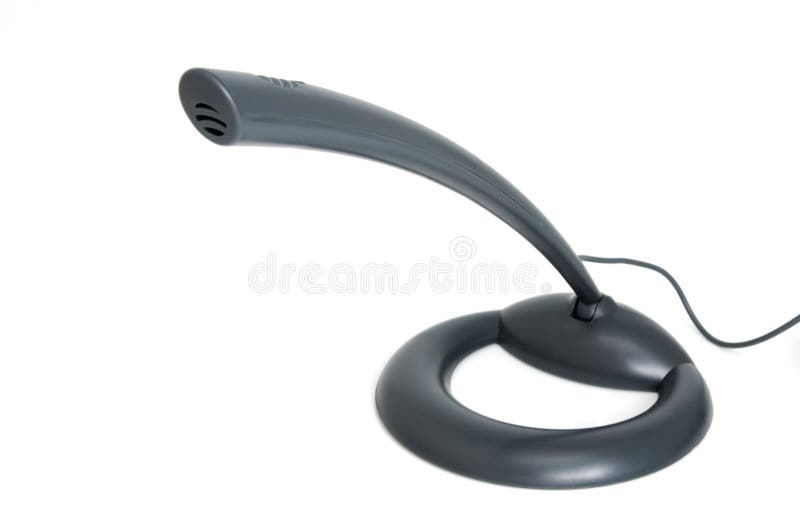 Microphone for a computer stock photo. Image of black - 12579316