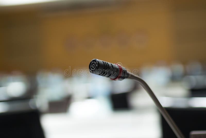 Microphone in Computer Lab Soft Light Stock Photo - Image of light ...