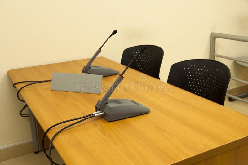 Microphone at court house stock photo. Image of court - 49595778