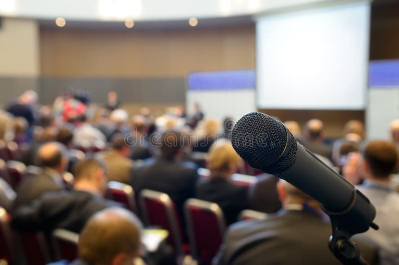 Conference Room Microphone. Stock Photo - Image of conference, people ...
